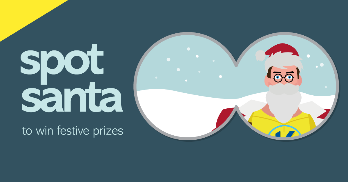 spot santa and win prizes - kinchbus