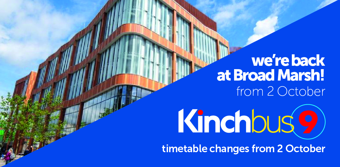 We're back at Broad Marsh - kinchbus