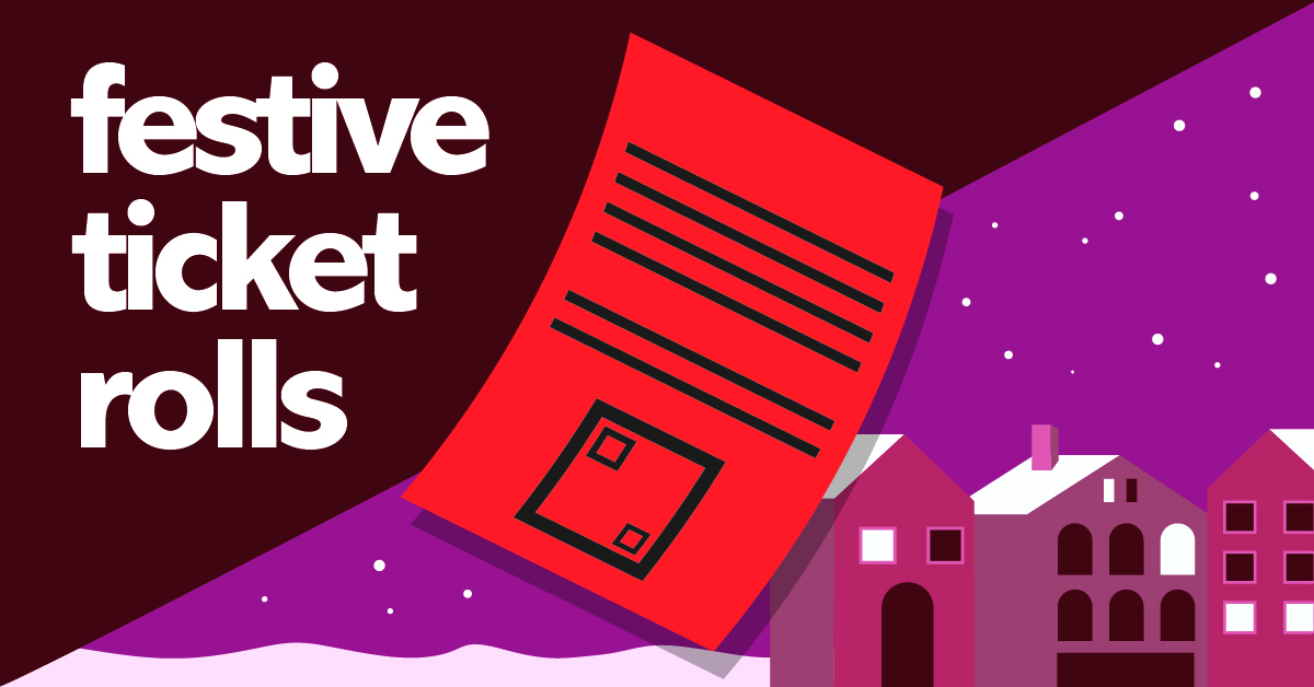 Festive ticket roll - kinchbus